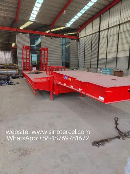 China Heavy-Duty Low Bed Semi Trailer 60-100t Capacity Customizable supplier