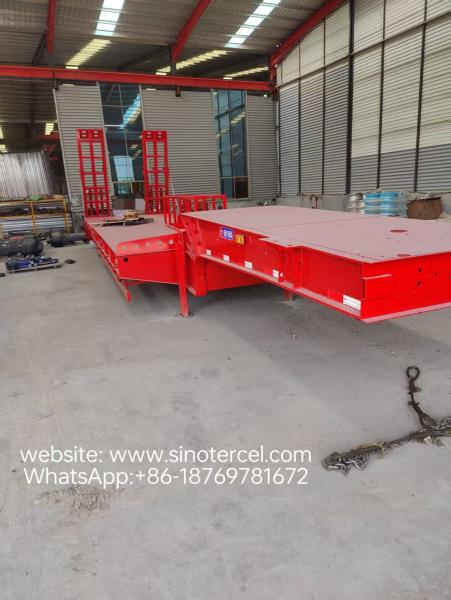 Quality Heavy-Duty Low Bed Semi Trailer 60-100t Capacity Customizable for sale