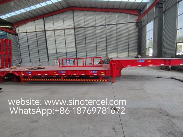 Quality Heavy-Duty Low Bed Semi Trailer 60-100t Capacity Customizable for sale