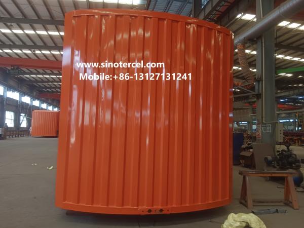 Quality 53ft Yellow Enclosed Box Semi Trailer with Side and Rear Doors for sale