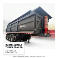 China SINOTERCEL 3-Axle 45CBM Customizable Tipper Semi-Trailer for sale