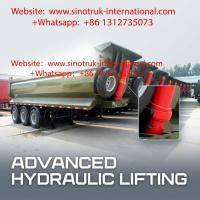 China 48CBM U-Type 3-Axle Semi-Dump Trailer for Construction for sale