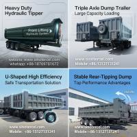 Quality Heavy Duty Hydraulic 3 Axle Tipper Semi Trailer Safe Transportation for sale