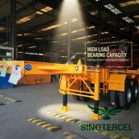 China Skeletal Type Container Semi Trailer 60T 40 Ft Flatbed Semi Trailer for sale