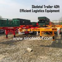 Quality Q235 Steel Skeletal Semi Trailer WABCO Brakes Container Semi Trailer for sale