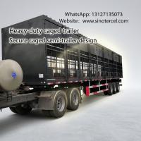 Quality FUWA 3-Axle Caged Semi-Trailer Robust Structure Enhanced Ventilation for for sale