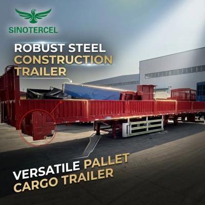 China Tri Axles 60000kg Sidewall Semi Trailer For Container Transportation for sale