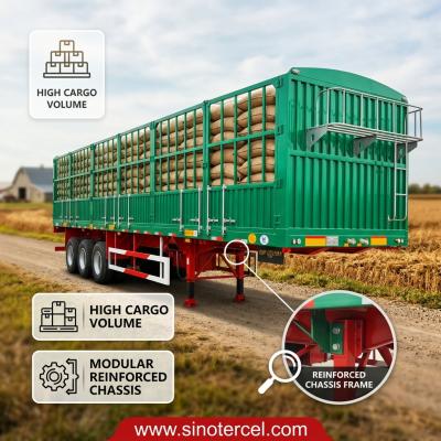 China 53 Foot Semi Cargo Trailers 30000kg Mechanical / Air Suspension for sale