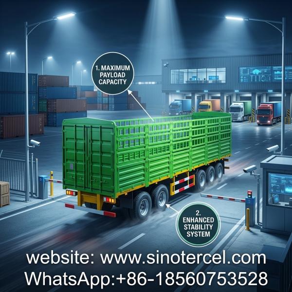 Quality 4 Axles Bulk Cargo Fence Semi Trailer for sale