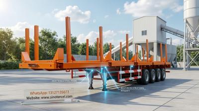 China High Capacity Heavy Duty Timber Transport Semi Trailers for sale