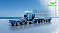 China 60Tons Extendable Semi Trailer 3 Axles Extendable Low Bed Trailer for sale