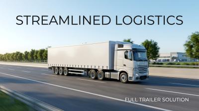 China Aluminum 53 Flatbed Trailer Transport 20000kgs Semi Flatbed Trailer for sale