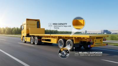 China Semi Full Trailer 20 Tons Full Throttle Trailer With 11.00r20 Tires for sale