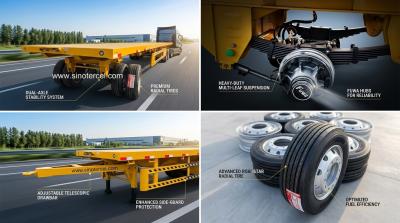China Yellow Aluminum Full Frame Dump Trailer For Heavy Duty Dumping for sale