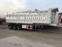 China 50-60T Tipper Semi Trailer 3 Axles Blue for sale