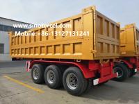 China 50-60T Tipper Semi Trailer 3 Axles Blue for sale
