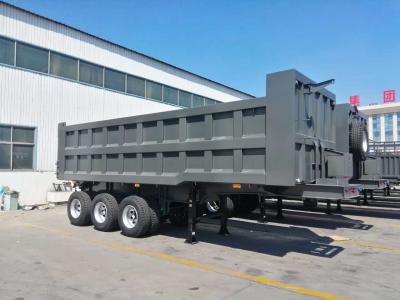 China High Efficiency 49CBM 3-Axle Tipper Trailer with Reliable FUWA Axles & 12.00R20 Tires for sale