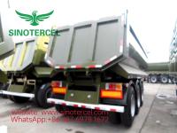 China 3-Axle U-Type Tipper Body Dump Semi-trailer for sale