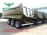 China 3-Axle U-Type Tipper Body Dump Semi-trailer for sale