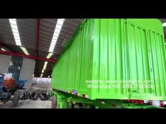Box Semi Trailer Personalized Enclosed Semi Trailer  60 Tons