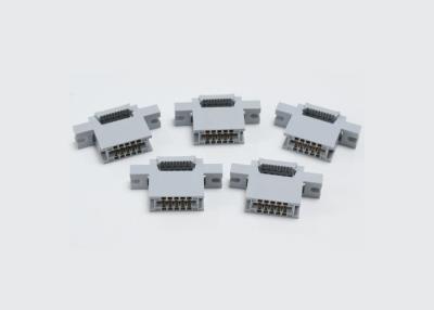 China Gray White Half Ear Double Row Socket Connector with IP12 Rating Enhancing Stability for sale
