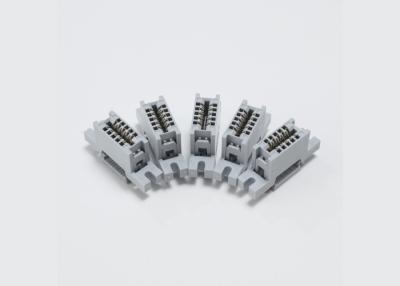 China Gray White Half Ear Double Row Socket Connector with IP12 Rating Enhancing Stability for sale