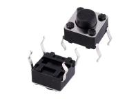 China Vertical Four-Legged Micro Button Switch. High Temp Resistant. Touch Plug-In Design. Ideal For Electronics. for sale