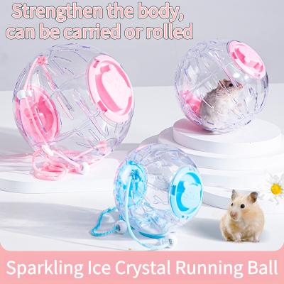 China Transparent Syrian Hamster Exercise Ball Portable Running Wheel Toy For Gerbils, Small Pets for sale