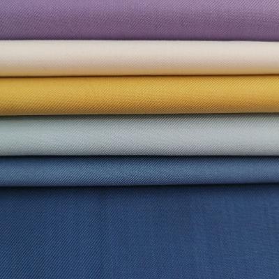 China OEM Soft Feel Polyester Rayon Spandex Fabric 360G TR Elastic Viscose Woven For Suit Fabric for sale