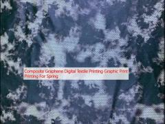 Composite Graphene Digital Textile Printing Graphic Print Printing For Spring