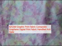 62GSM Gráfico Tela de Impressão Composta Grafeno Tela de Impressão Digital Handfeel Anti-estática