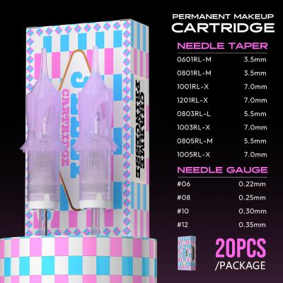 China Alleen voor meisjes gesteriliseerde gelatine kleur stijl permanente make-up cartridge voor wenkbrauwen eyeliner, en lip blush schoonheidssalon Te koop