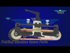 Plastic Folding Machine Spare Parts Brush Wheel PVC / Rubber For Die Cutter