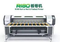 China Auto Flatbed UV Digital Printer 1800mm Width 30mm Thickness for Leather Printing with Epson DX7 Printhead for sale