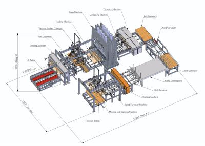 Quality Artificial Board Short Cycle Press Woodworking Hot Press Machine 20KW for sale