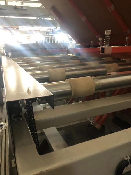 Quality Automatic Semi Automatic Short Cycle Press Production Line For MDF 6.3m Width for sale