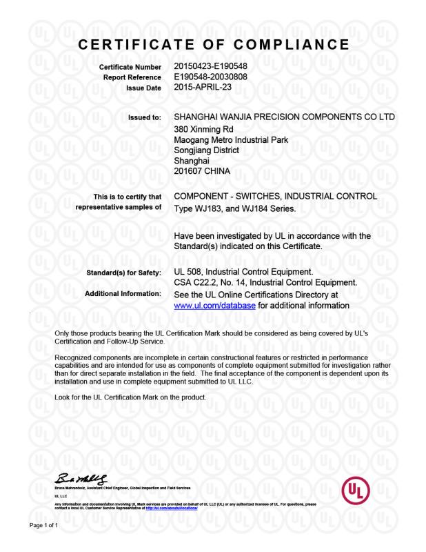 certificate of conformity - IVY METERING CO.,LTD