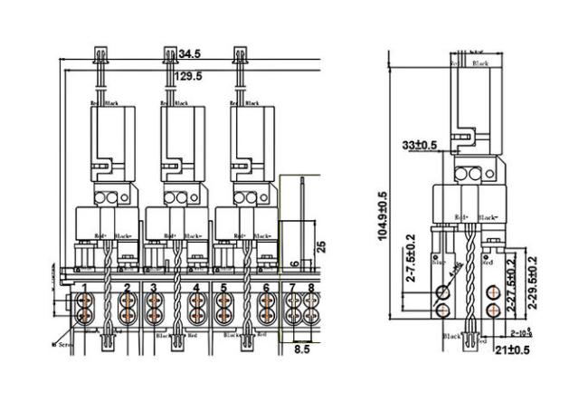 relais global d'Assemblée de relais de l'impulsion 3-In-1 de 120A 12V pour le compteur d'électricité 3P 0