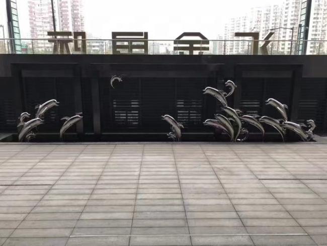 Custom Large Metal Crafts Creative Landmark Landscape Sculpture Custom Landscape Design Stainless Steel Sculpture