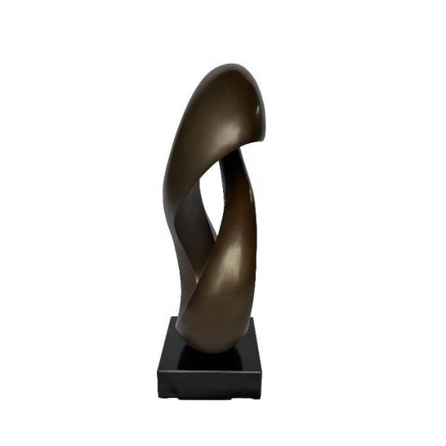 Modern art metal ornaments lawn polished stainless steel number 8 shape garden abstract sculpture