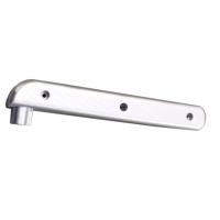 China Aluminum Train Seat Armrest 370x50mm Fixed Type with 750N Loading Capacity and UIC566 Compliance for sale