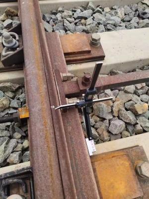 China High Precision Railway Digital Switch Rail Lateral Wear Gauge for sale