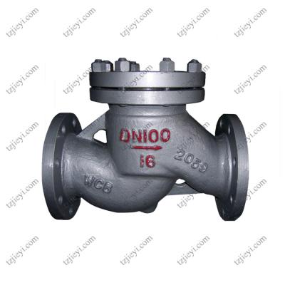 China DIN Standard 4'' Flange Connection High Performance PN16 PN25 PN40 Carbon Steel Swing Check Valve for sale