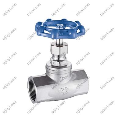 China CF8 CF8M Stainless steel female screw thread globe valve for sale