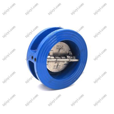 China PN16 double disc butterfly type wafer check valve for sale