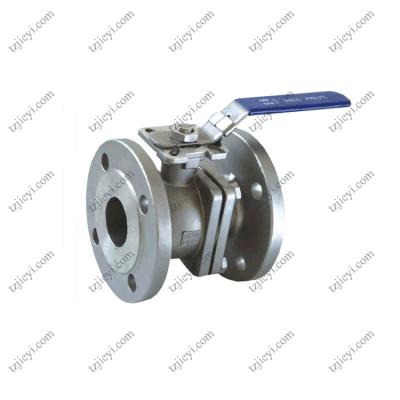 China PN40 Two Pieces Stainless Steel CF8M CF3M 3 4 Inch Ball Valve Flange Ends for sale