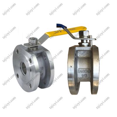 China Good quality 2-1/2 inch DN65 stainless steel 304 150lb wafer type flange ball valve for sale