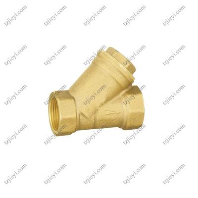 China High quality female thread forged brass filter ball valve y strainer with drain valve for sale