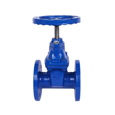 China DIN Flange Type Cast Iron Valve Standard Steam Globe Gate Valve Water Ductile Cast Brass Iron Gate Valve With Resilien for sale