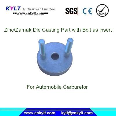 China Zinc/Zamak Injection Parts with Steel Iron bolt Insert for sale